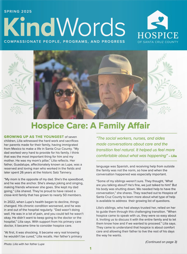 Hospice of Santa Cruz County - Local California Medical, Emotional and ...